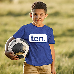 Unordinary Toddler 10th Birthday Shirt Boys 10 Year Old Boys Gifts Ten yr Tenth Birthday Tshirt Gift (Charcoal Blue, Youth L(14-16))