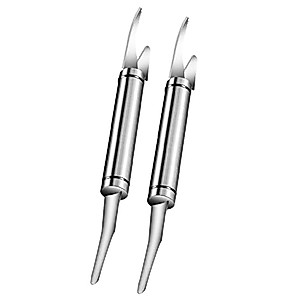 BESTonZON 2pcs Shrimp Opener Fish Maw Knife Couch Set Multi Purpose Cleaner Crab Tools Shrimp Line Tool Prawn Peeler Shrimp Line Cutter Ergonomic Shrimp Cleaner Shrimp Tool Kitchen Supplies