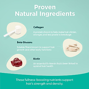Inner Wellness Trio - Dietary Supplements for Full, Strong, Healthy Hair - Collagen Powder, Daily Vitamin, and Prebiotic Formula | Recommended by Dermatologist | Shapiro MD