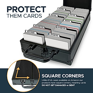 The Big Black Metal Box (PRO Edition) | Case Is Compatible With Magic The Gathering, MTG, All Standard Card Games (Game Not Included) | Includes 8 Dividers | Fits up to 2000 Loose Unsleeved Cards