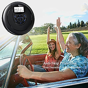 CD Player Portable, Portable CD Player with Built-in Speakers, Rechargeable CD Player for Car and Personal Use, Walkman CD Player with Headphones
