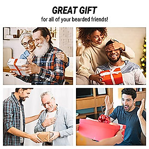 Captain Jax Beard Bib Apron, Hair Catcher with Bag | Shaving Cloth, Strong Suction Cup - Non-Stick Beard Cape for Trimming - One Size, Black