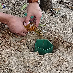 Beslands 5 Pcs Plastic Box 3.9" x 2.4" x 2.8" (Green)