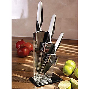 Perspex Knife Block for the Jean Patrique Signature 3-Piece Knife Set | Stylish & Protective storage for your knives | From Jean Patrique