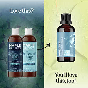 Sulfate Free Hard Water Shampoo and Conditioner - Hard Water Hair Treatments of Product and Minerals with Five Mint Essential Oils for Replenishing Hydration and Hair Shine - Paraben & Cruelty Free