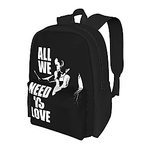 Hakla Canserbero Adult Backpack Waterproof Travel Backpack Laptop Bagpack Outdoor Adventure Bag, Black, One Size
