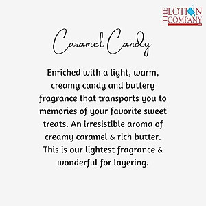 The Lotion Company 24 Hour Skin Therapy Lotion, Full Body Moisturizer, Paraben Free, Made in USA, Caramel Candy Fragrance, w/Aloe Vera, 16 Ounces