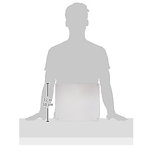 Farberware Large Glass Utility Cutting Board, Dishwasher-Safe Tempered Glass Kitchen Board with Non-Slip Feet, Scratch Resistant, Heat Resistant, Shatter Resistant, 12-Inch-by-14-Inch, Clear