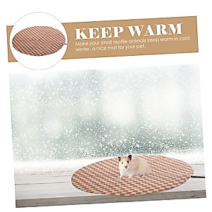 BCOATH Pet Heating Pad Lizard Heating Pad Lizard Terrarium Portable Heating Pads Bearded Dragon Warming Bed Pets Warming Sleeping Pad Electric Pet Heated Pad Reptile Pets Heated Mat Mat