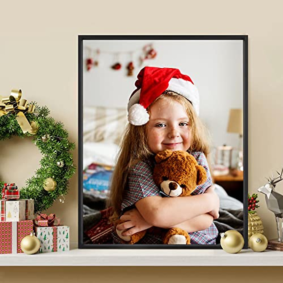 16x20 Aluminum Picture Frame - Plexiglass - Thin Edge - Black - 2 Packs - Wall Mounted - Hang Vertically & Horizontally