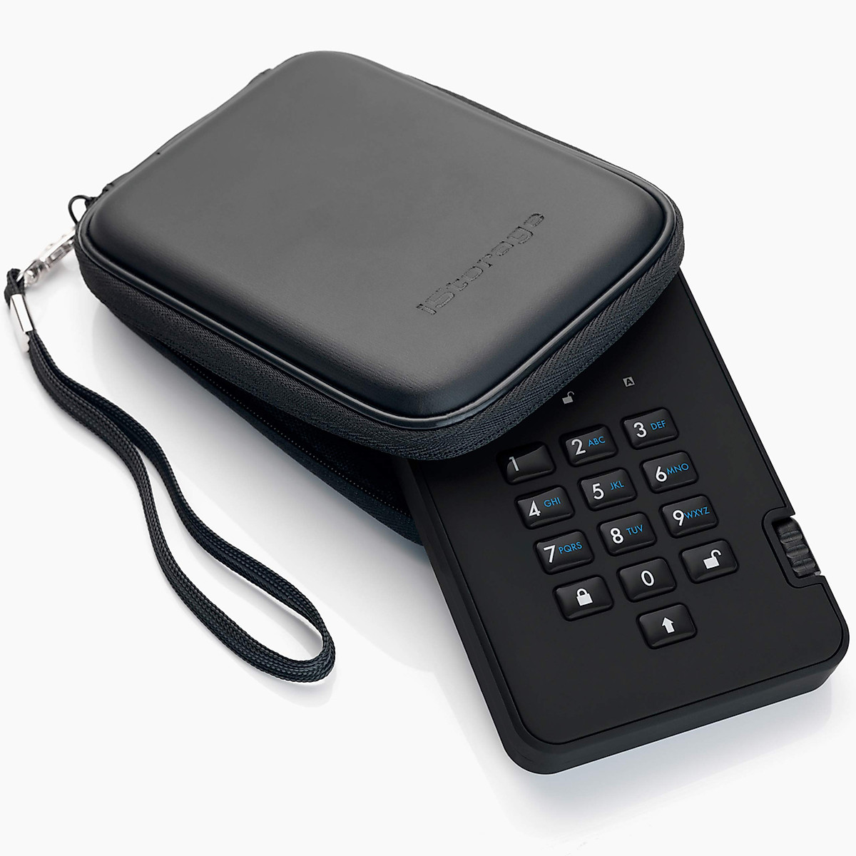 iStorage diskAshur2 SSD 8TB Black | Secure portable solid state drive | Password protected | Dust & water resistant | Hardware Encryption