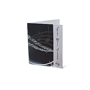 Black and Gray Sheet Music Folder for Band and Orchestra
