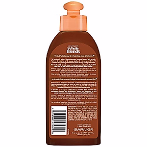 Garnier Whole Blends Sustainably Sourced Coconut Oil and Cocoa Butter Leave in Conditioner Treatment to Smooth and Control Frizzy Hair, 5.1 Fl Oz