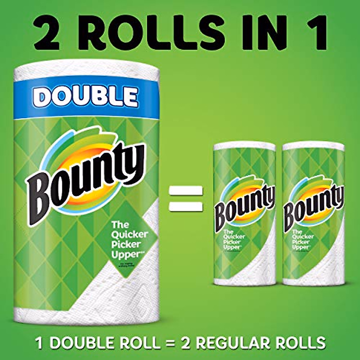 Bounty Select-A-Size Paper Towels, White, 4 Double Rolls = 8 Regular Rolls, 4Count (Pack Of 4)