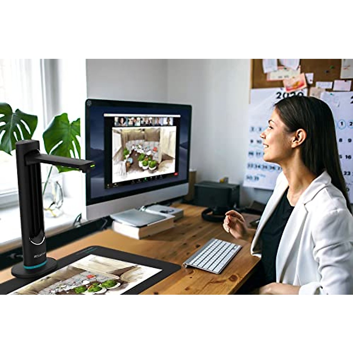IRIScan Desk 6 Business-Prof.Document,Receipt,Book Scanner,Auto-Flatten & Deskew,32MP,Capture 11x17in,136 Languages OCR,Text to Speech,PDF/Search,PDF/Word/Tiff/Excel,Video Distance Learning,Win&Mac