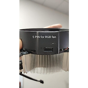 for AM4 RGB Cable for Wraith Spire RGB LED Light Socket AM4 4-Pin Connector CPU Cooler Fan (Cable Length: 12")