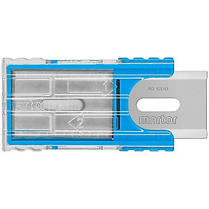 MARTOR No. 92043 Industrial Blade Replacement Blades Cutter Knife Safety Knife 18.5 mm Sharp in Dispenser 4-Way Use