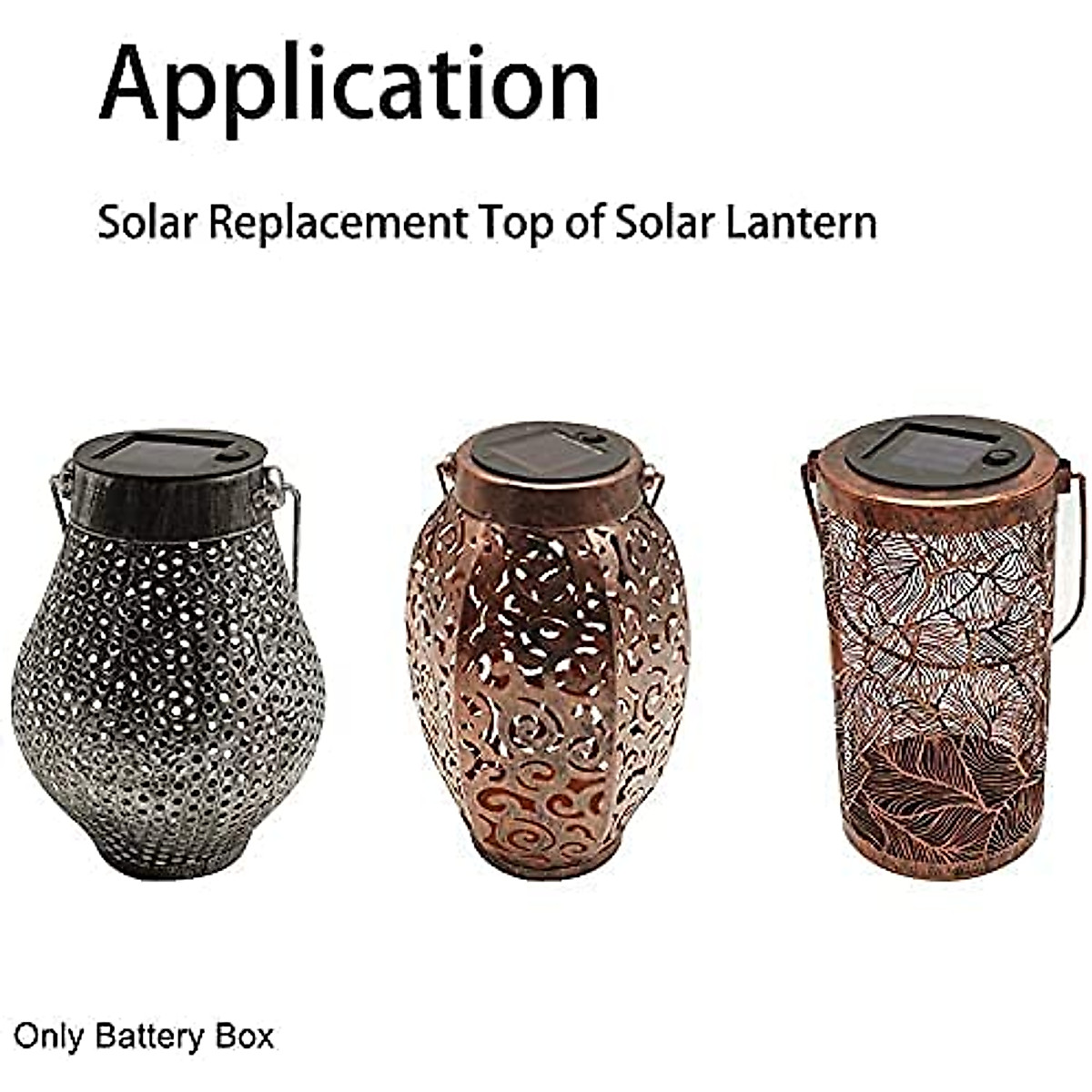 Replacement Solar Light Parts,Waterproof Solar Lanterns Replacement Accessories for Lanterns Outdoor (8CM/3.14 INCH 2PCS)