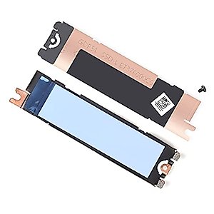 2nd SSD M.2 2280 Heatsink Pad Cover Hard Drive Heat Shield 0130R6 130R6 6N16 06N16 for Dell XPS 15 9500 9510 9520, Dell Precision 5550 5560, Latitude 15 5500 Laptop Thermal Bracket Caddy for 2nd SSD