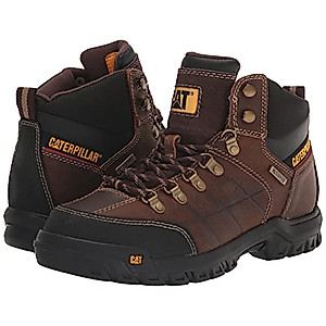 Cat Footwear Men's Threshold Waterproof Soft Toe Work Boot, Real Brown, 8.5