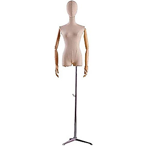 Mannequin Mannequin Dressmakers Dummies Fashion Students Display Bust Metal Bracket Base Female Professional Tailors Dummy