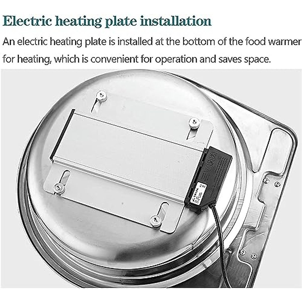 Chafing Dishes Chafing Dish Buffet Set, Food Warmers Server Warming Tray Round Rectangular Chafers, Stainless Steel Square Chafer, Round Food Warmer Chafing For Catering Warmer Chafer Set, Energy Effi