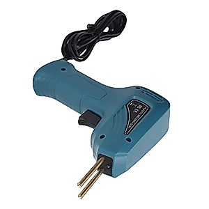 Bumper Repair Stapler Plastic Welder Gun, Stapler Welder Torch ABS Practical Spring Switch Safe Ergonomic with Staple for Garage(Cyan)