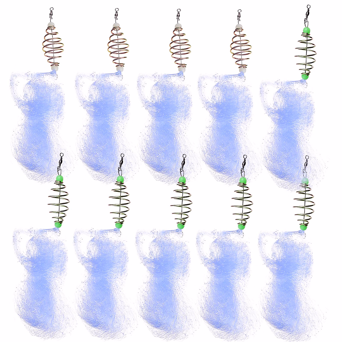 BESPORTBLE 10pcs Sticky Fishnet Fishing Tackle Glowing fishnets Explosion Fishing net Fishing Explosion Hook Tackle Tool Fishing cast net Bait Explosion Hook Fishing Hook Mesh Overlord Bundle