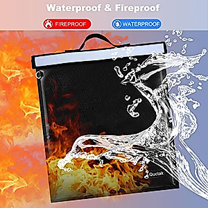 Extra Large Faraday Bags with Handle, 16'' X 19'' Faraday Cage with Reflective Strip, Waterproof & Fireproof Faraday Key Fob Protector, Anti-Theft Faraday Bag for Laptop, RFID Signal Jammer Blocker