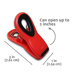 NO MAGNET, Chip Clips, Bag Clips, Chip Clips Bag Clips Food Clips for Food Packages, Bag Clips for Chips, Bag Clips for Food, Chip Clips Pack of 6