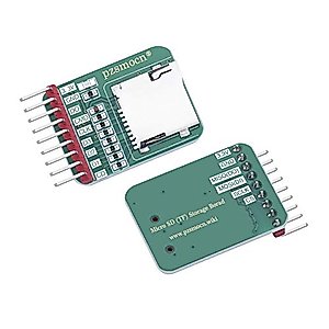 Pzsmocn Micro-SD/TF Memory Card Reader Adapter Slot Socket Module (2 Pcs) Compatible with Raspberry Pi and Arduino Board. for Smart Homes, Offices, 3D Printer and Teaching Interact with Robots.