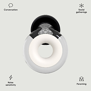 Loop Engage Plus Earplugs – Low-Level Noise Reduction with Clear Speech – for Conversation, Social Gatherings, Noise Sensitivity & Parenting – 8 Ear Tips + Extra Accessories – 16 dB & NRR 10 - Clear