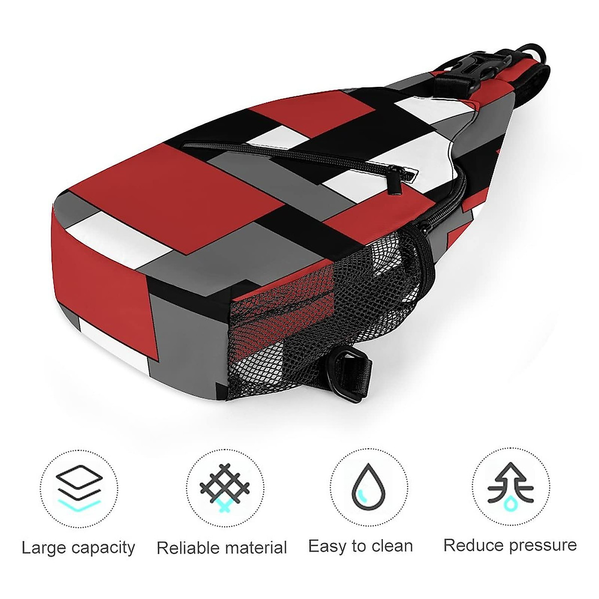 IMPCOKRU Sling Bag for Men Women Crossbody Backpack 4(4),Lightweight Shoulder Backpack for Causal Sport Travel Hiking.