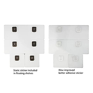 Improved Floating Shelves Sticker, Adhesive Wall Sticker, Plastic Sticker, 4pcs Set