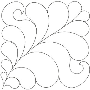 Quilting Stencils for Machine and Hand Quilting - 2 Quilting Stencils for Block, Border Patterns - Feather Block, Chaparral Border Plastic Quilt Stencil Set with Guide