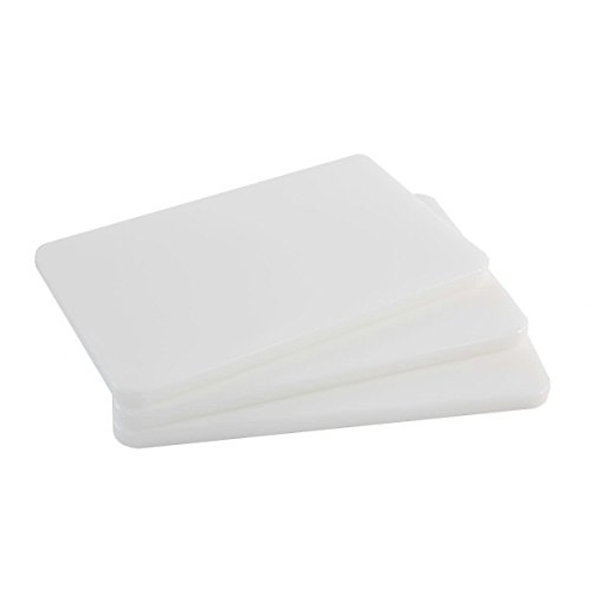 Plastic Bar Cutting Board for Restaurants, 3 Pack - 10 x 6 Inch, White