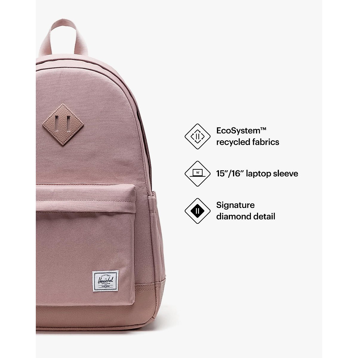 Herschel Heritage, Scarab/Black/Saddle, One Size