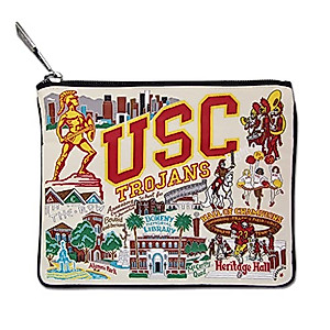 Catstudio University of Southern California (USC) Collegiate Zipper Pouch Purse | Holds Your Phone, Coins, Pencils, Makeup, Dog Treats, & Tech Tools