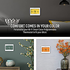 Honeywell Home RTH9600WF Smart Color Thermostat Energy Star Wi-Fi Programmable Touchscreen Alexa Ready - C-Wire Required, Not Compatible with Line Volt Heating