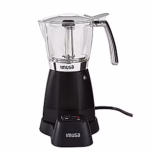 Imusa Black Espresso Maker, 3-6-Cup