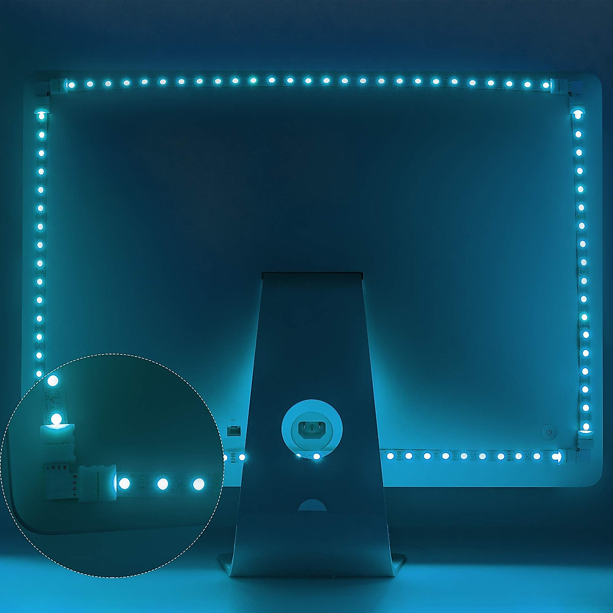 L Shape 4-Pin LED Connectors 10-Pack JACKYLED 10mm Wide Right Angle Corner Connectors Solderless Adapter Connector Terminal Extension with 22Pcs Clips for 3528/5050 SMD RGB 4 Conductor LED Light Strips