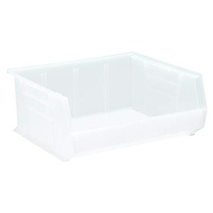 QUANTUM STORAGE SYSTEMS K-QUS250CL-2 2-Pack Ultra-Stack and Hang Bins, 14-3/4" x 16-1/2" x 7", Clear