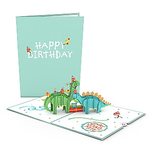 Lovepop Happy Birthday Pop-Up Card for Her and Him - 3D Happy Birthday Greeting Cards for Boys, Girls, Men, Women - You're Dinomite - 5" x 7" Dinosaur Card - Blank Note Card & Envelope Included