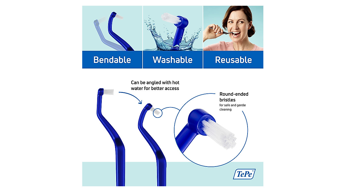 TEPE Angled Soft Bristle Toothbrush for Braces