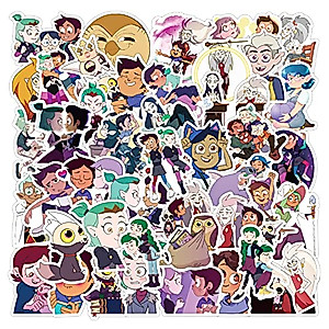 The Owl House Stickers 50 PCS are Suitable for Motorcycles,Cars,Phones,Pianos,Guitars,Skateboards,Helmets,Cups,Bicycles,Notebooks,Fashionable Children,Teenagers and Adults Stickers.
