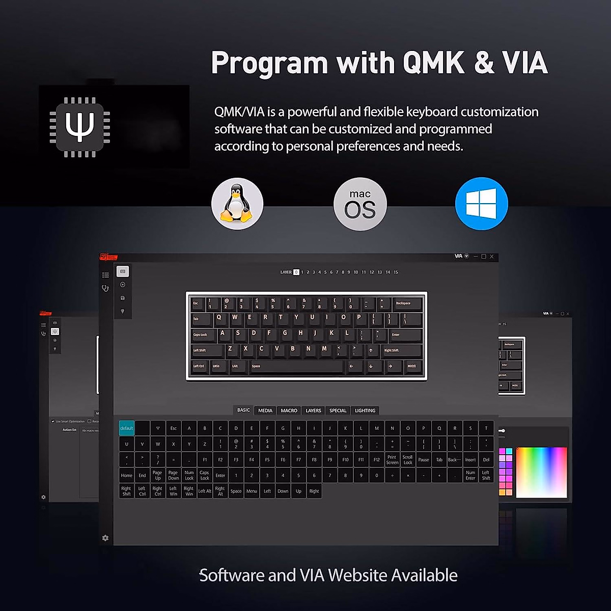 Gaming Keyboard for Girl, 60 Percent Keyboard Color Cute Keyboard with , Wired Mechanical Keyboard for Gaming Office White