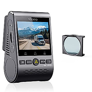 【Bundle: VIOFO A129 Pro with GPS + CPL】 VIOFO A129 Pro 4K Dash Cam 3840x2160P Ultra HD 4K Dash Camera Sony 8MP Sensor GPS Wi-Fi, Parking Mode, G-Sensor, Motion Detection, WDR, Loop Recording