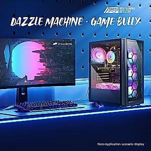 STGAubron Gaming Desktop PC Computer,Intel Core I7 3.4 GHz up to 3.9 GHz,GeForce RTX 2060 6G GDDR6,16G RAM,512G SSD,WiFi,BT 5.0,RGB Fanx6,RGB Keyboard&Mouse,RGB Mouse Pad,RGB BT Sound Bar,W10H64