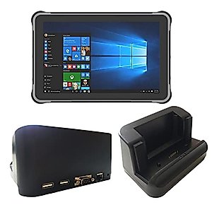 Sincoole Rugged Tablet, CPU Intel Celeron N4500/N5100,10.1 inch Windows 10 Pro Rugged Tablet with 2D Barcode Scanner and Docking Station (CPU-N5100)