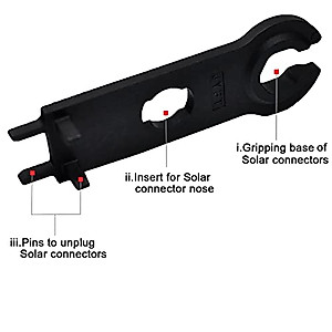 JYFT Solar connector Wrenches/Spanners Tool for Connectors Assembly and Disconnecting Crimping to PV System Wire Solar Panel Cable